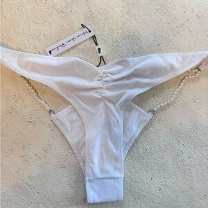 Monica Hansen | Swim | Nwt 58 Monica Hansen Pearl Detail Bikini Bottom ...